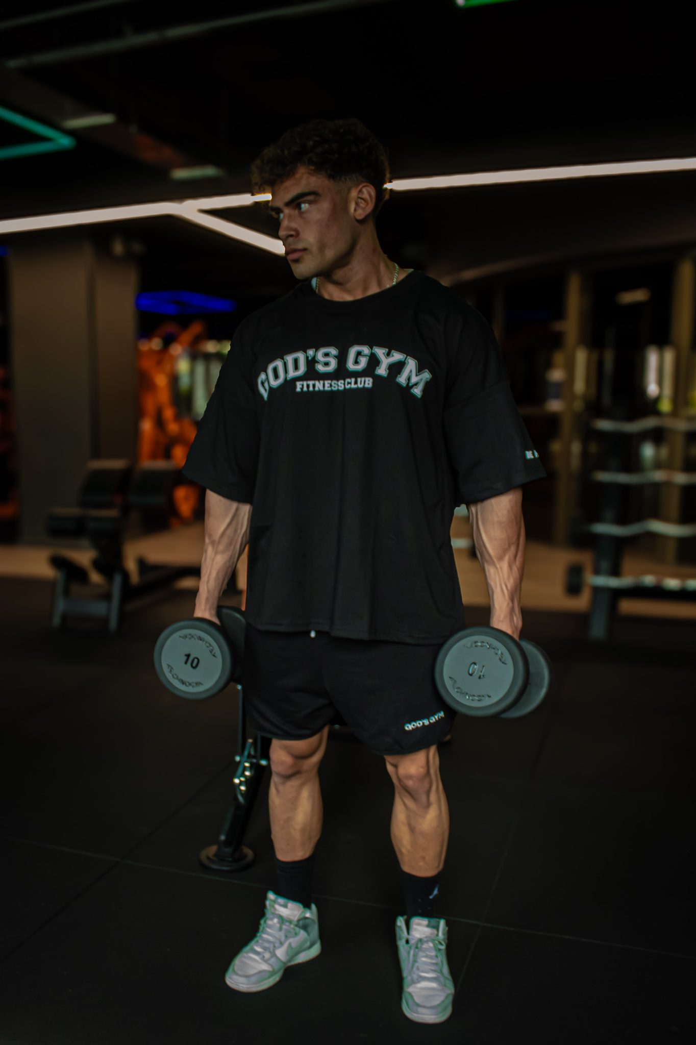 BOXYFIT BLACK - GODS GYM - ROPA DE GIMNASIO - STREETWEAR